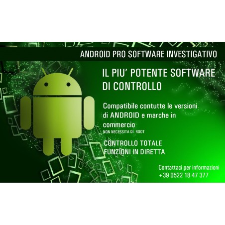Software ANDROID PRO compatibile con tutti i telefoni ANDROID